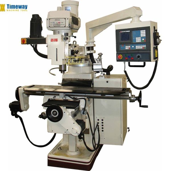 Quality Versatile High Precision Turret Milling Machine with 3 T-slots 16mm and 1400KG for sale