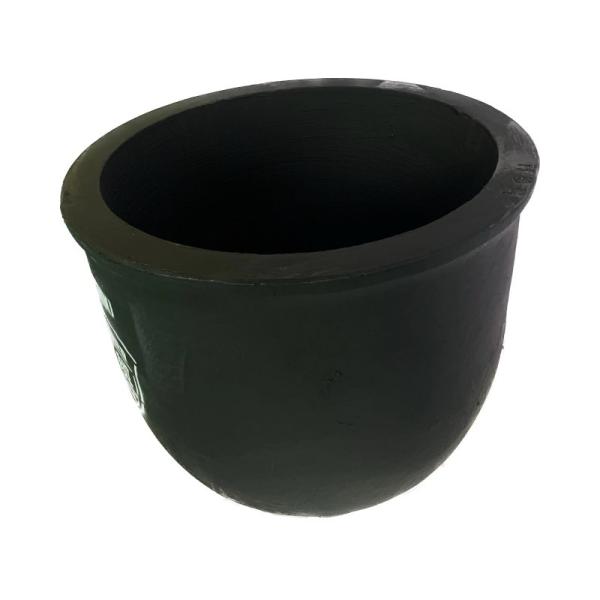 Quality Circular Silicon Carbide Graphite Crucible 2.21g/cm3-2.25g/cm3 Density for sale