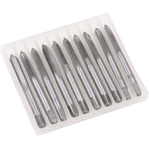 Quality HSS M6 Hand Taps Straight Flute 1 Pitch Metric Thread for sale