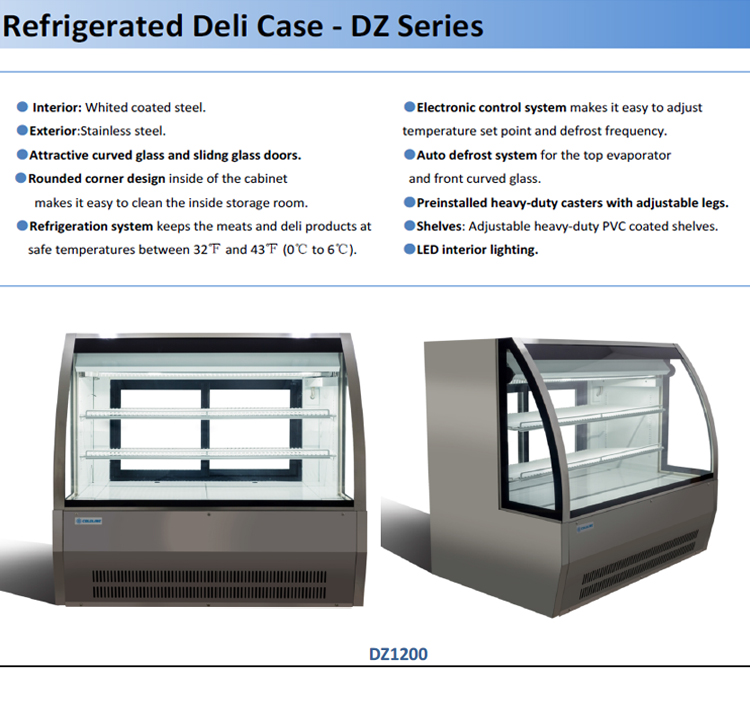 22 Cu.Ft Commercial Cold Deli Display Case For Delicatessen from China ...