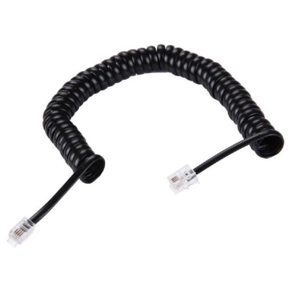 Quality 24AWG RJ11 Telephone Cable PVC Jacket 1M 1.5M Black White for sale