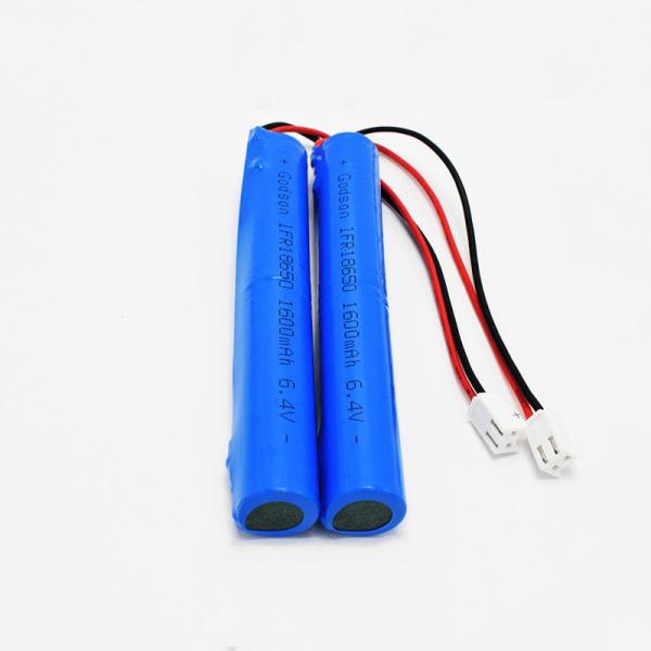 Quality 1600mAh 18650 LiFePO4 Packs 6.4V Emergency Lighting Battery for sale