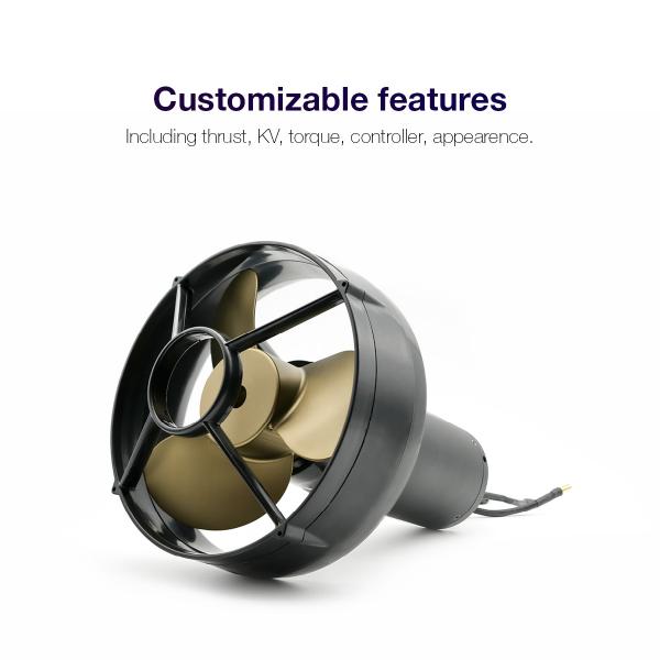 Quality IP68 Waterproof Brushless Thruster Motor 55KG Thrust 10KW for sale