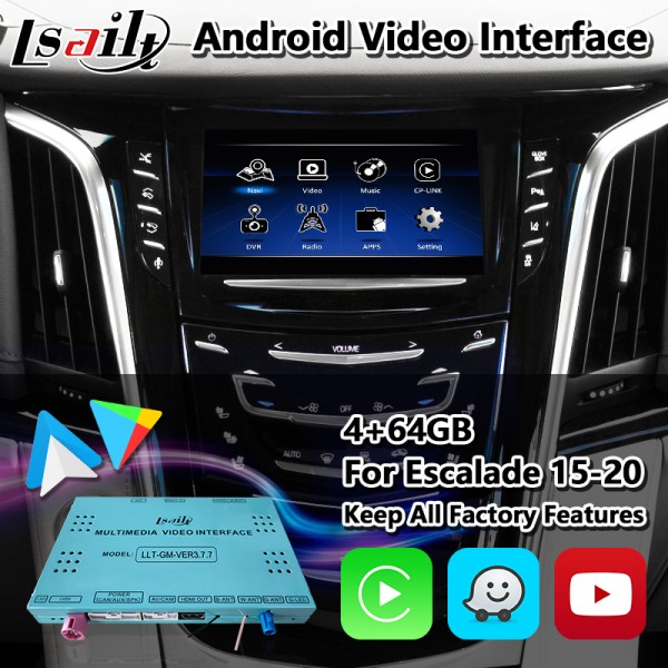 Quality Lsait Android Navigation Multimedia Video Interface for 2015-2020 Cadillac for sale