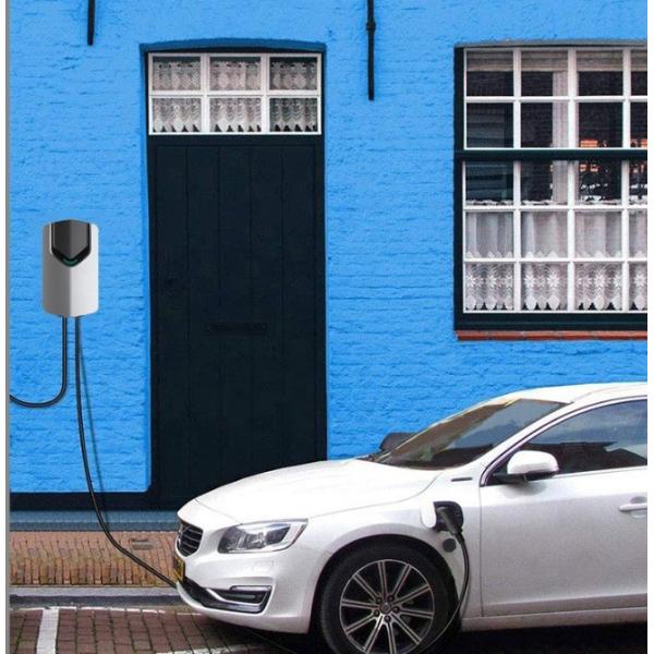 Quality TYPE1 TYPE2 GBT RDC 110-380V AC 32A 40A 48A EV Wallbox Charging Station With App for sale