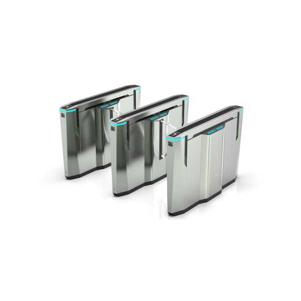 Quality DC12V QR Code Flap Barrier Turnstile Passage Width 600-900mm for sale