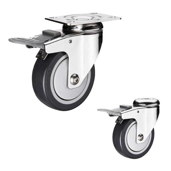 Quality 300lbs Capacity 5 Inch Polyurethane Wheels , ISO9001 Industrial Polyurethane for sale