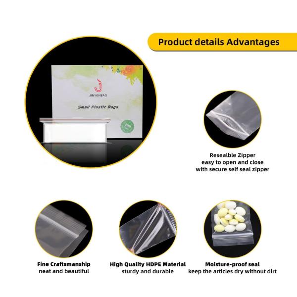 Quality Custom Logo Compostable Zipper Bag Transparent Plastic Packaging for Easy Open for sale