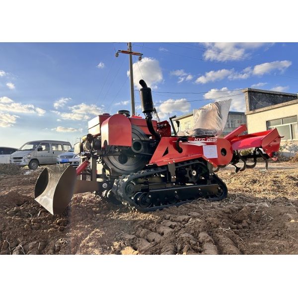 Quality Rubber Track Small Crawler Tractor Multifunctional Paddy Field Crawler Mini Tractor 25 Hp for sale