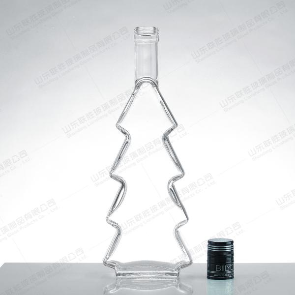 Quality Custom Size Accepted Clear Triangle Shape Glass Crystal Whisky Bottle Packaging for sale
