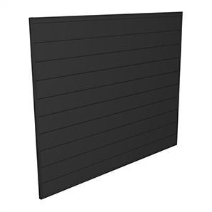 Quality Recycled Odorless Black Melamine Slatwall , Practical Wooden Grooved Acoustic for sale