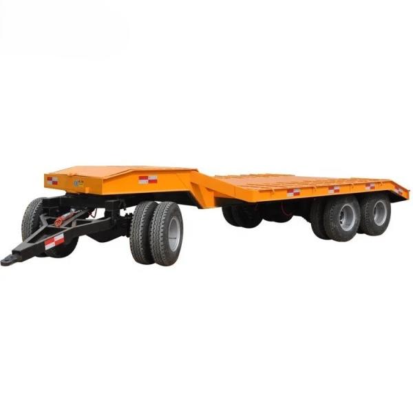 Quality Hydraulic Ramp System Low Bed Draw Bar Full Trailer For Sale for sale