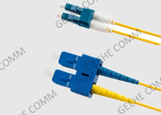 Quality Zipcord Riser Duplex 1M LC To SC Single Mode Fiber Patch Cable for sale
