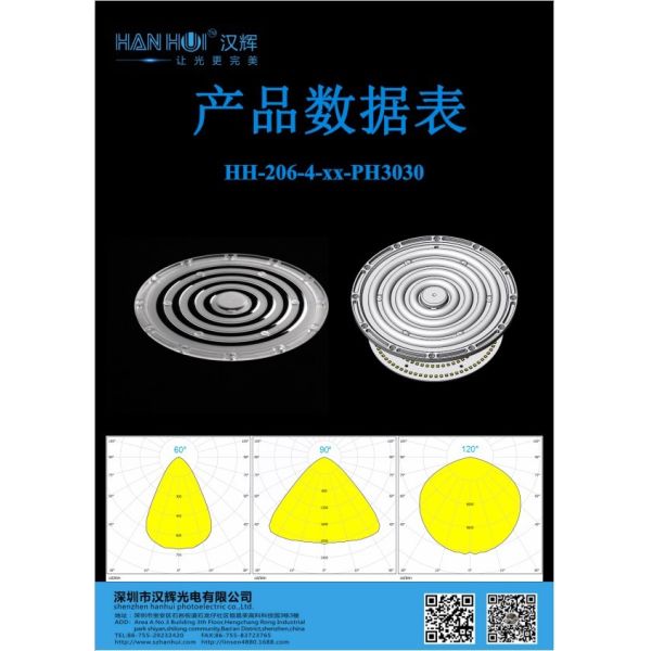 Quality 60°/90°/120° Available 184×9.5mm 3030 LED Lens Energy Savings Optimal Illumination For UFO High Bay Lighting for sale