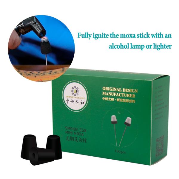 Quality Carbonization Moxibustion Stick , Pure Smokeless Moxa Rolls for sale