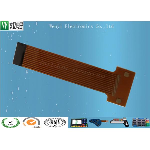 Quality Sink Gold 2mm Pitch FPC Flexible Printed Circuit , Silkscreen Flex Circuit Board for sale