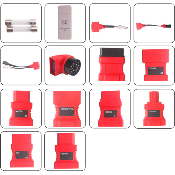 autel ds708 connector list