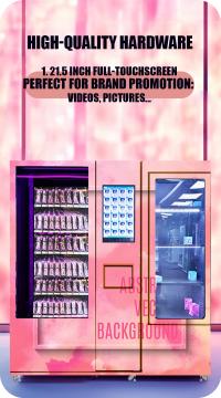 Automatic Beauty Cosmetics Vending Machines LED Lighting Custom Stickers Display Window