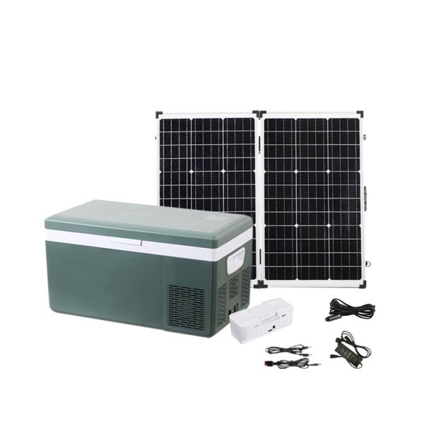 Quality NO App-Controlled 25L Solar Car Freezer Refrigerator with Built-in Replaceable Battery for sale
