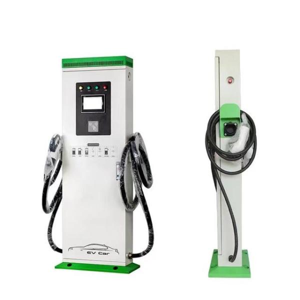 Quality Floor Mounted Fast Ev Charger 40kw With CCS1 CCS2 Double Guns Cable for sale
