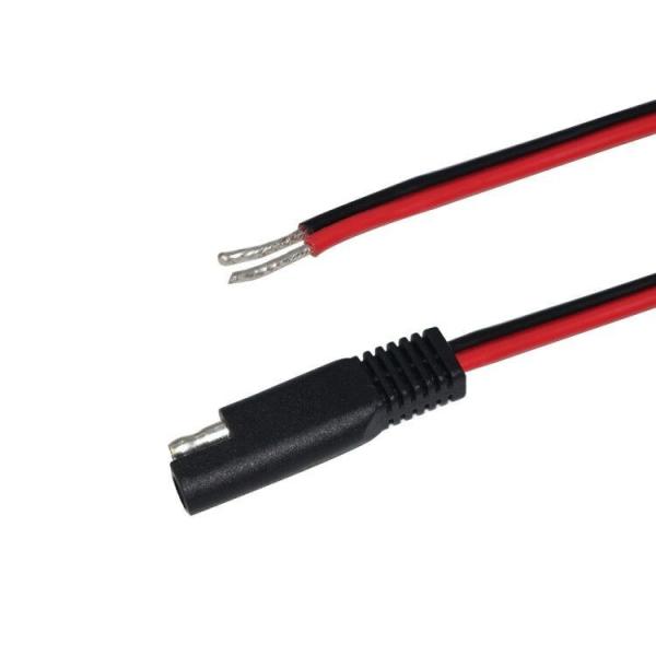 Quality DIY Automotive Solar SAE Extension Cable 18AWG 2 Pin Quick Disconnect for sale