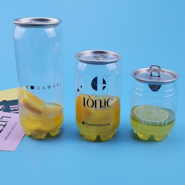 Quality 650ml Transparent Soft Drink Soda Plastic Beverage Cans for sale