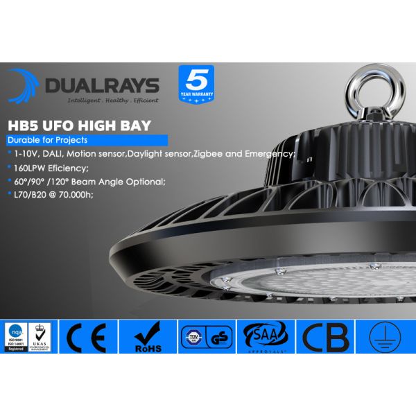 Quality Dualrays Led High Bay Light HB5 Series 200W 140LPW For Highway Toll Stations Industrial for sale
