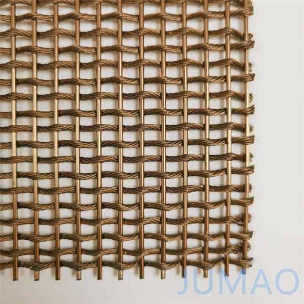 Quality SS304 Copper Architectural Brass Mesh Building Curtain Wall for sale