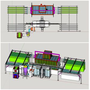 Quality Industrial Steel Substrate Automatic Powder Coating Equipment PLC Control for sale