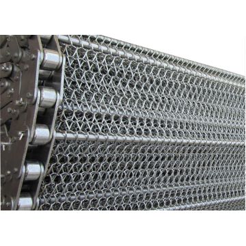Quality Light Weight Conventional Wire Mesh Conveyor Belt / Chain Link Fencing for sale