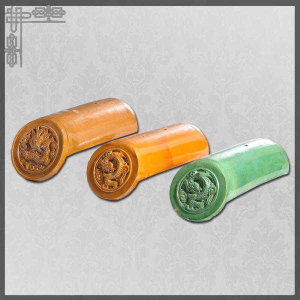 Quality Japanese pagoda roof materials ceramic glazed tiles for sale