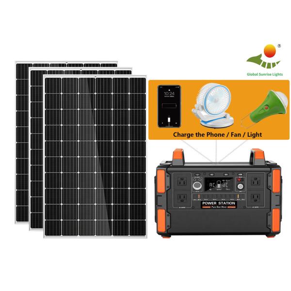 Quality 1000W Portable Solar Generators Solar Home Lighting System With Solar Panel for sale