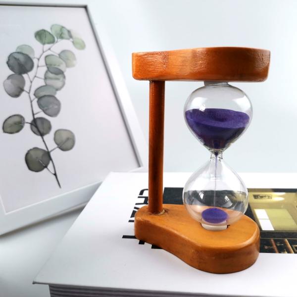 Quality Wholesale Promotional Wooden Sand Timer Hourglass For Kids for sale
