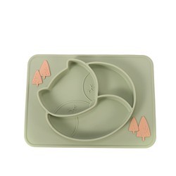 Quality Suction Divided Toddler Silicone Plates Soft With Customize Logo for sale