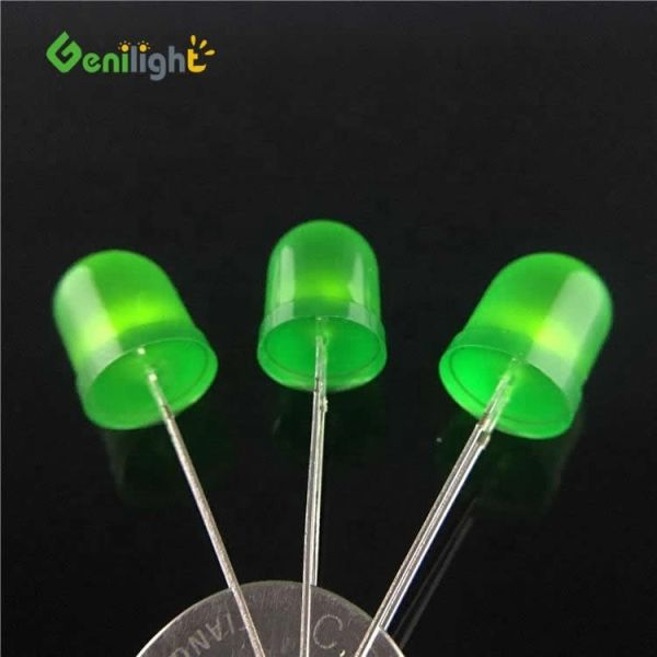 Quality 5mm Round Diode Genilight 8mm F8 LED Standard Transparent Electronic Components for sale