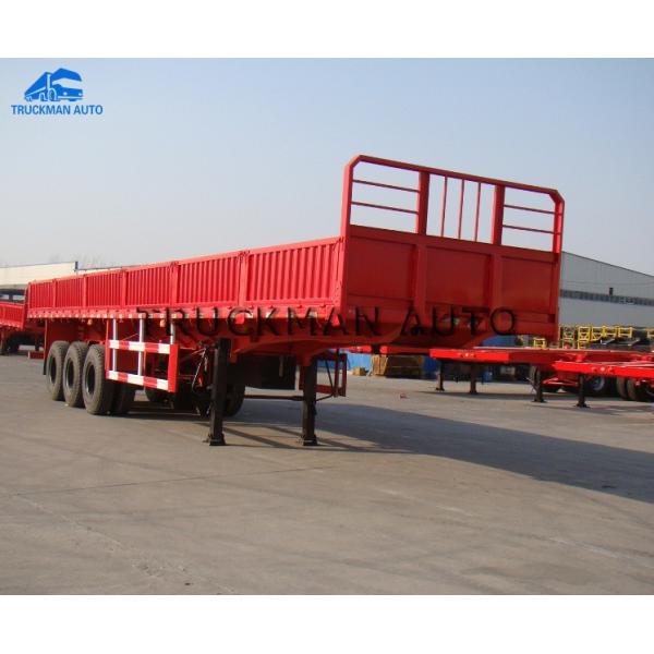 Quality Bulk Cargo Tipper Semi Trailer , Semi Trailer Dump Truck With Container Lock for sale