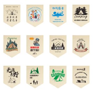 Quality Outdoor Custom Camping Flags Hanging Banner Decoration Camping Atmosphere Flag for sale