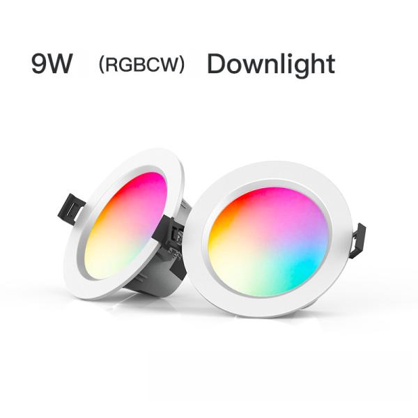 Quality Multicolor Smart Led Downlight with Wifi Tuya App Control and Rgbcw Dimming for sale