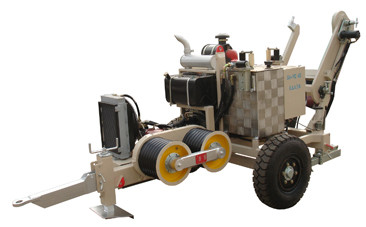 Quality 40KN Hydraulic Cable Puller With Diesel Engine for 220KV Transmission Line for sale