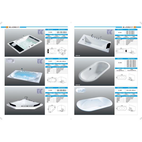 Quality Rectangular Jacuzzi Tub For Hotel Bathroom Sanitary Wares for sale