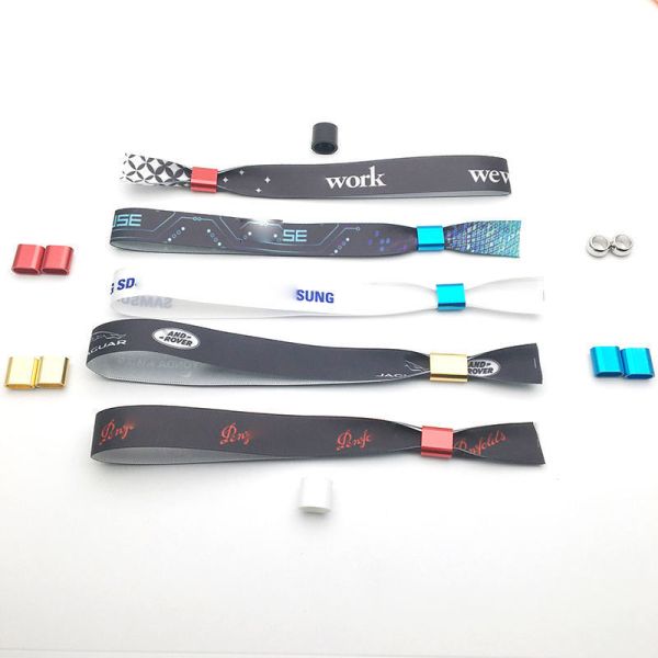 Quality Custom Event Festival Party RFID Wristbands with Polyester Fabric and Logo for sale