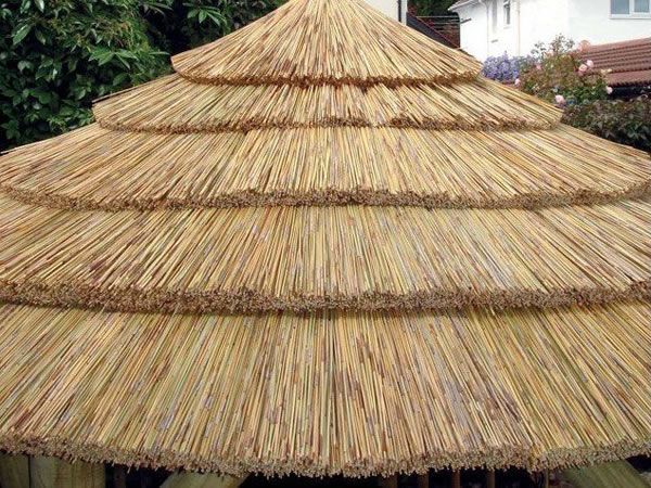 Fireproof Artificial Synthetic Simulation Thatch Roof Tiles for Garden Decorative