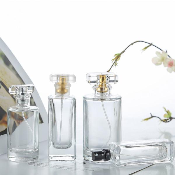 Quality Crimp Pump Transparent Perfume Bottle for sale