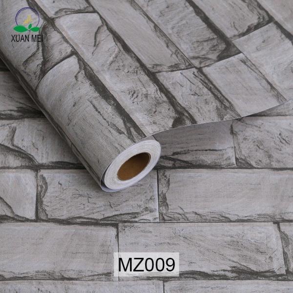 Quality Apartment Decoration Self Adhesive 3D Wallpaper 5M Roll White Brick Pattern for sale