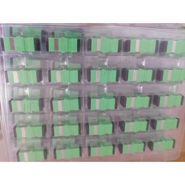 Quality Green Simplex Single Mode Fiber Adapter LC UPC To SC APC for sale