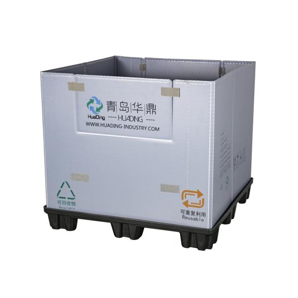 Quality Collapsible Custom HDPE Gaylord Box Pallet Solution for Automotive Battery for sale