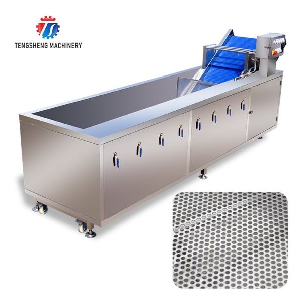 Quality Watercress Bubble Generating Vegetable Fruit Cleaning Machine , Apricot for sale