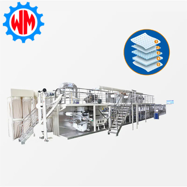 Quality Professional Customization Sanitary Pad Production Machine Full Servo  With Good After-Sale for sale