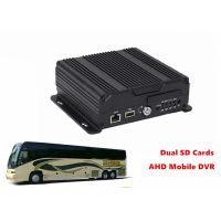 Quality Live View Video Dual SD Card Mobile DVR 4G GPS WIFI 4CH AHD 720P Recording for sale