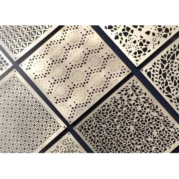 Quality Laser Cut Perforated Metal Panels 1-25mm Thickness Custom Sizes for sale